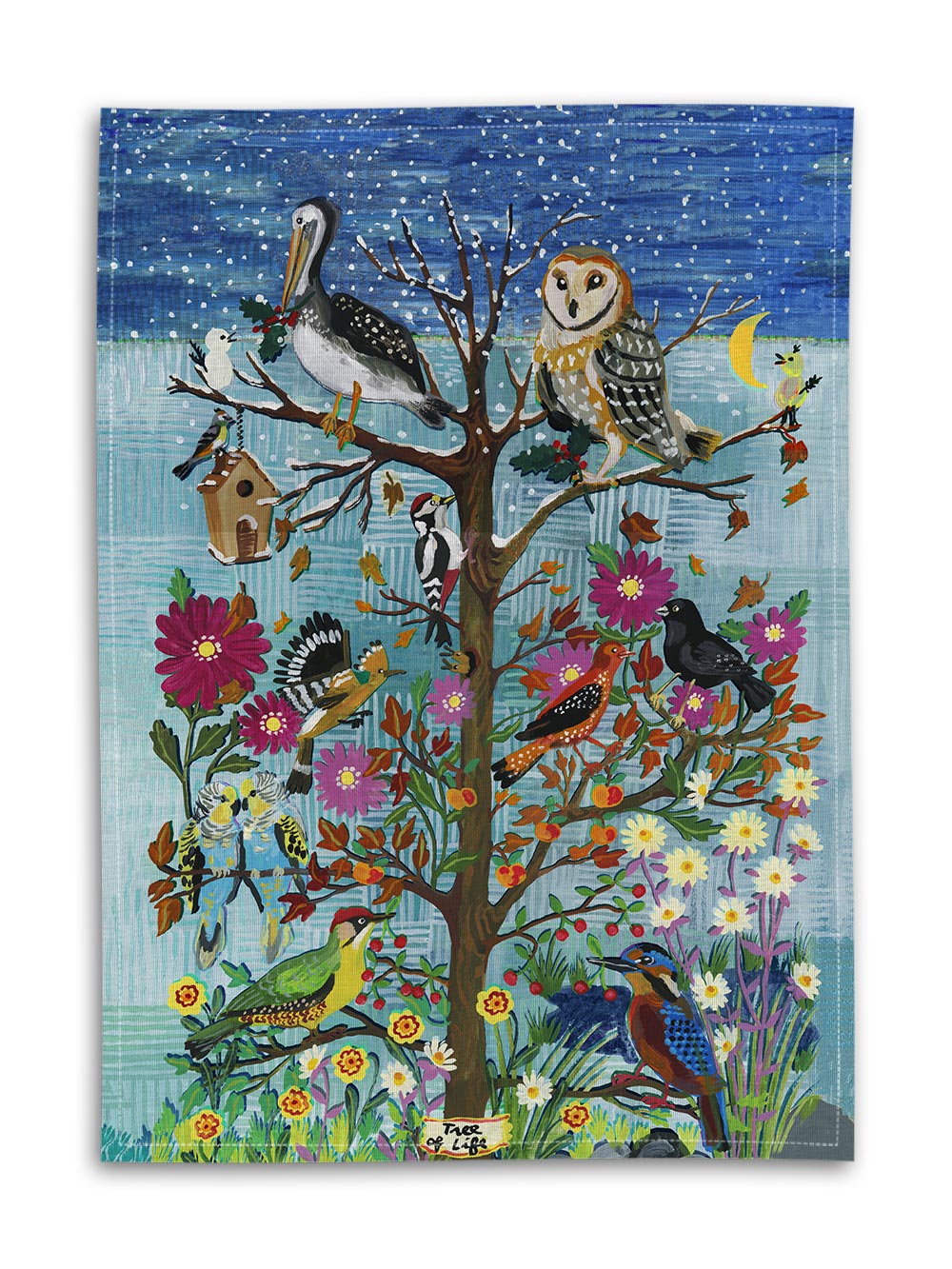 The Tree of Life Linen Tea Towel